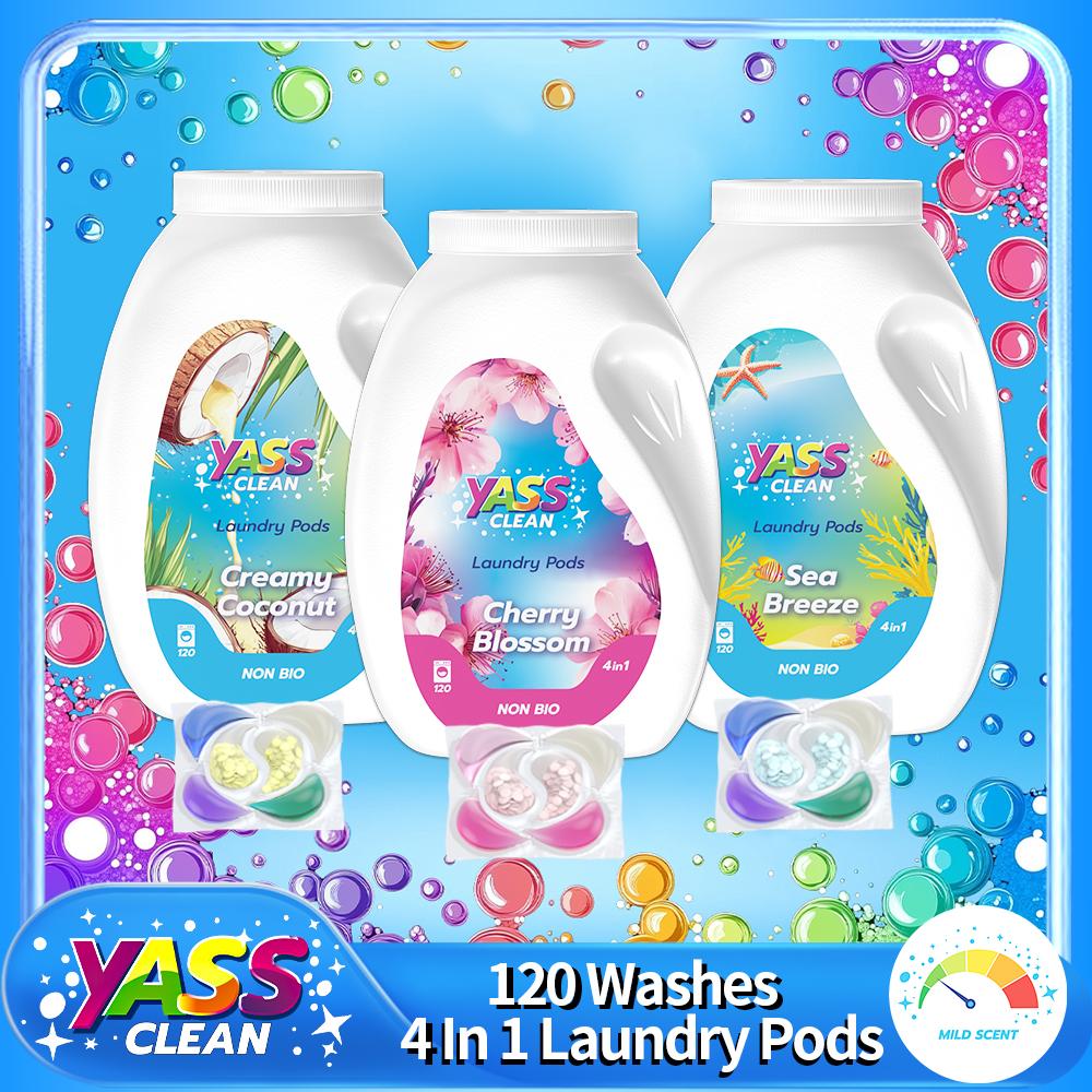 YassClean Non Bio 4 In 1 Washing Pods – Yass Clean